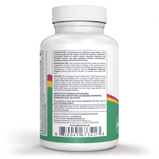 Complete Thymic Formula | Daily Immune Support | Logos Nutritionals