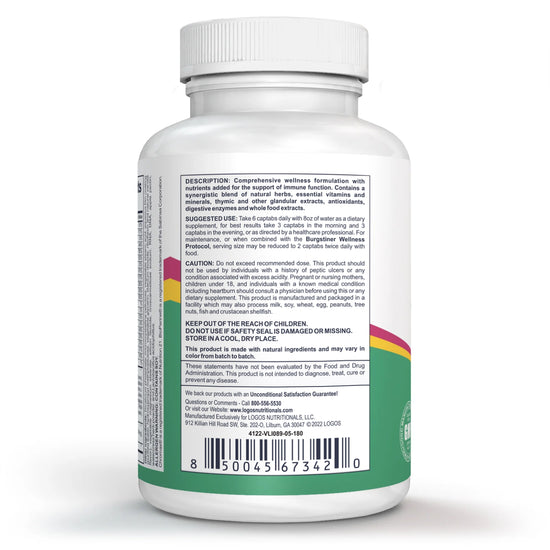 Complete Thymic Formula | Daily Immune Support | Logos Nutritionals